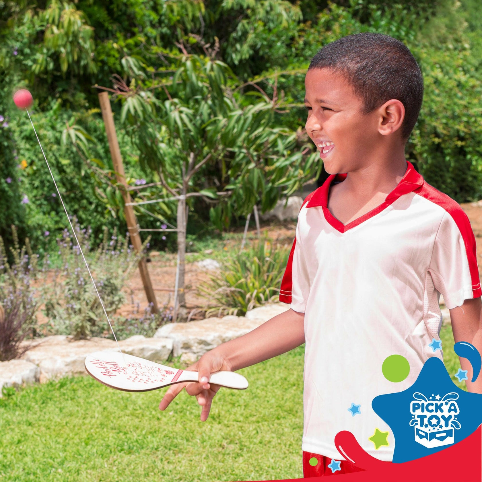 Wooden Paddle Toy - Paddle Ball Toy | Pick A Toy